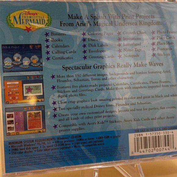 Disney | Video Games & Consoles | Disneys Print Studio Little Mermaid ...